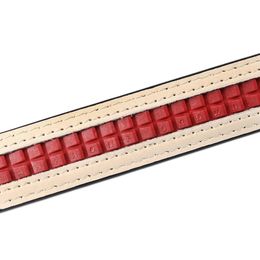 Anthoni Crown Damen Lederg&uuml;rtel, rot, Gr. 95, unifarben, Leder, G&uuml;rtel, Dameng&uuml;rtel mit filigraner Glas-Schlie&szlig;e