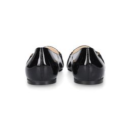Henry Stevens Damen Loafer "Madison HVL", Gr. 38, schwarz, Lackleder, Schuhe, Damen Pump mit Absatz handgefertigt, Lederschuh