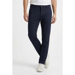 Blend Herren Chinos "BHLangford pants", blau, Gr. 32, unifarben, Web, Obermaterial: 64% Viskose, 31% Polyester, 5% Elasthan, Hosen, Regular Fit, mit