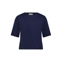Cartoon Damen Kurzarmshirt "Damen mit Rundhalsausschnitt"dunkelblau, Gr. 38, Obermaterial: 55% Viskose, 30% Polyester, 15% Polyamid, Shirts