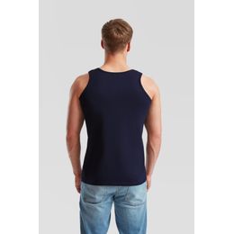 Herren Tanktop, Fruit of the Loom, Gr. XXLwei&szlig;, deep navy, Single Jersey, Obermaterial: 100% Baumwolle, unifarben, Tops, aus reiner Baumwolle