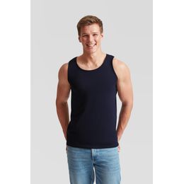 Herren Tanktop, Fruit of the Loom, Gr. XXXLwei&szlig;, deep navy, Single Jersey, Obermaterial: 100% Baumwolle, unifarben, Tops, aus reiner Baumwolle