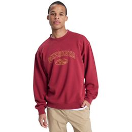 Sweatshirt Quiksilver "New Iconic", Herren, Gr. L, burnt russet, Obermaterial: 45% Walkfrottier, 40% Walkfrottier, 15% Microfaser;, Sweatshirts Sweatshirt