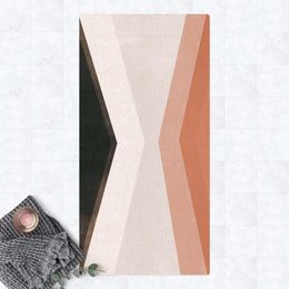 Kork-Teppich - Zufallswinkel - Abstrakt rosa originell Korkmatte Deko Wohnzimmer Schlafzimmer