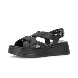 Gabor Damen Plateausandaletten "Plateau Sandale", Gr. 37,5schwarz, Schuhe