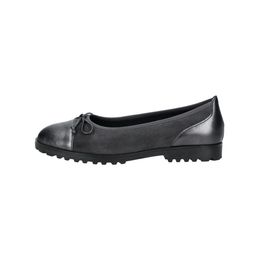 Gabor Damen Ballerina "Gabor Ballerinas Leder", Gr. 38, grau, Leder, Schuhe