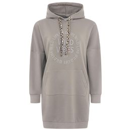 Zwillingsherz Damen Sweatkleid ""Wild Vibes""mittelgrau, Gr. XXL, Sweatware, Obermaterial: 50% Baumwolle, 50% Polyester, Kleider, praktische