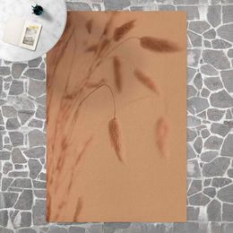 Kork-Teppich - Zartes Glanzgras - Tropisch beige Korkmatte Gr&auml;ser Wohnzimmer Schlafzimmer