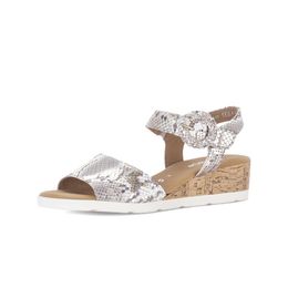 Gabor Damen Keilsandalette "Keilsandalette", Gr. 38, wei&szlig;, Schuhe