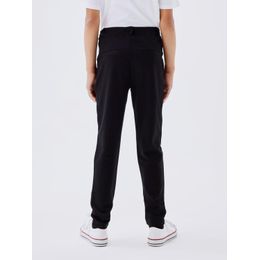name it M&auml;dchen Schlupfhose "NKFIDA PANT NOOS", schwarz, Gr. 116, unifarben, Milano Rib, Obermaterial: 63% Viskose, 32% Nylon, 5% Elasthan, Hosen