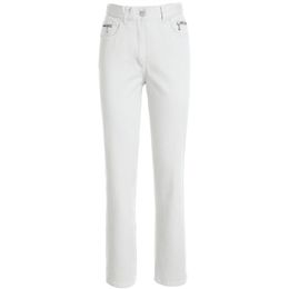 Casual Looks Damen 5-Pocket-Jeans, wei&szlig;, Gr. 19, unifarben, 98% Baumwolle, 2% Elasthan, Jeans