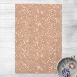 Kork-Teppich - Wilde Silberne Glanzpunkte - Illustration silber Korkmatte Deko Wohnzimmer Schlafzimmer