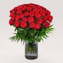Premium-Rosenstrau&szlig; mit Vase