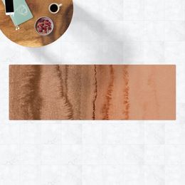 Kork-Teppich - Spiel der Farben Meeresrauschen in Sepia - Illustration braun Aquarell Deko Wohnzimmer Schlafzimmer
