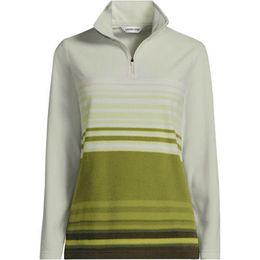 LANDS' END Fleecepullover mit Zipper, Damen,  Gr&uuml;n, Polyester, by Lands' End