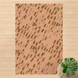 Kork-Teppich - Dicker Borstenpinsel Taunus - Illustration gr&uuml;n Korkmatte Deko Wohnzimmer Schlafzimmer