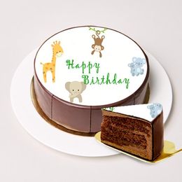 Dessert-Motiv-Torte Zootiere
