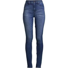 LANDS' END Slim Fit 360&deg; Stretch Jeans in Indigo, Damen,  Blau, Baumwoll-Mischung, by Lands' End
