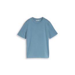 Tom Tailor Denim Damen Loose Fit T-Shirt, blau, Uni, Gr. M