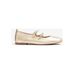 Unisa Leder-Spangenballerinas in Gold - 60% | Gr&ouml;&szlig;e 37 | Damen-ballerinas