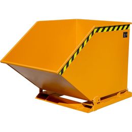 eurokraft pro Sp&auml;ne-Kippmulde, Volumen 800 Liter, gelborange