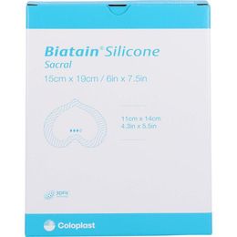 Avitamed Biatain Silicone Schaumverb.Sakrum klein 15x19 cm 5 St