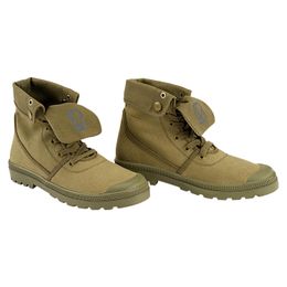 Brandit Military Canvas Sneaker High Boots oliv, Gr&ouml;&szlig;e 42