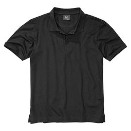 Brandit Poloshirt Pique kurzarm schwarz, Gr&ouml;&szlig;e XL