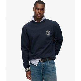 Superdry Herren Baumwolle Grafik Athletic Club Sweatshirt mit Rundhalsausschnitt, Marineblau - Gr&ouml;&szlig;e: L 104060750087409S003