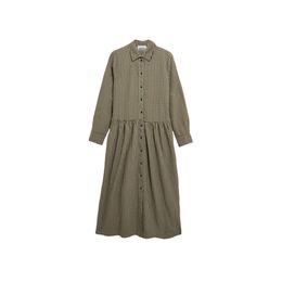 armedangels Kleid VICHY SEERSUCKER Damen Gr&ouml;&szlig;e 38 braun / khaki Winterkleid