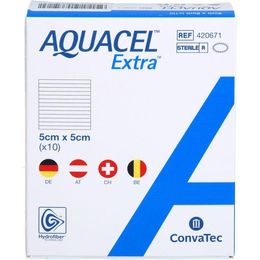 Aquacel Extra 5x5 cm Verband 10 St