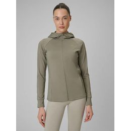4F Sweatjacke in Khaki - 50% | Gr&ouml;&szlig;e M | Damen-sweatshirts-jacken