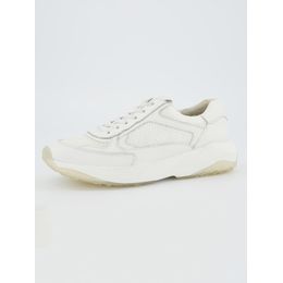 Paul Green Leder-Sneakers in Wei&szlig; - 48% | Gr&ouml;&szlig;e 42,5 | Damen-sneakers
