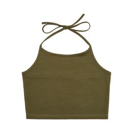 Brandit Ladies Neckholder Top oliv, Gr&ouml;&szlig;e M