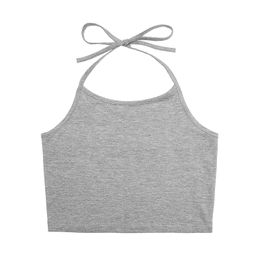 Brandit Ladies Neckholder Top grey melange, Gr&ouml;&szlig;e XL