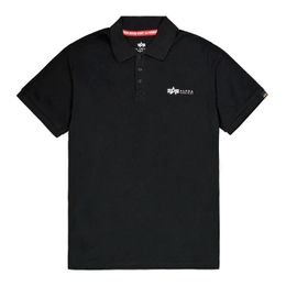 Alpha Industries Basic Polo SL schwarz, Gr&ouml;&szlig;e S