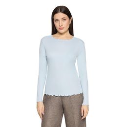 Cartoon Longsleeve in Hellblau - 50% | Gr&ouml;&szlig;e 38 | Damen-tops
