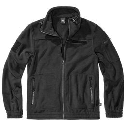 Brandit Fleecejacke Combat schwarz, Gr&ouml;&szlig;e L