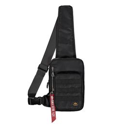 Alpha Industries Label Sling Bag schwarz
