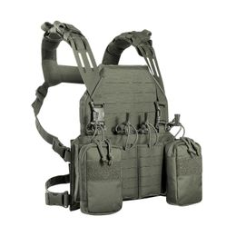 TASMANIAN TIGER TT Modular Chest Rig 4xM4 steingrau oliv IRR