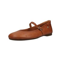 Riemchenballerina Pikolinos "Pikolinos Ballerinas Leder", Damen, Gr. 36, brandy, Leder, Schuhe Riemchenballerina