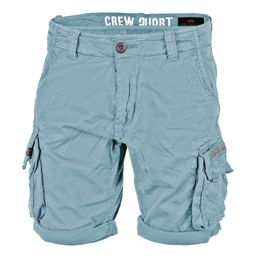 Alpha Industries Crew Shorts greyblue, Gr&ouml;&szlig;e 34
