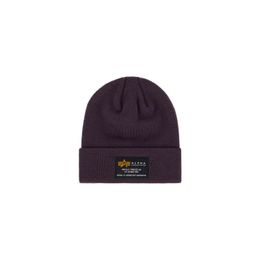 Skim&uuml;tze Alpha Industries "Crew Beanie", Herren, Gr. onesize, lila (plum), Obermaterial: 100% Polyacryl, M&uuml;tzen