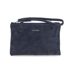 Henkeltasche Peter Kaiser "Peter Kaiser Taschen Veloursleder", Damen, Gr. onesize, blau (dunkelblau), Veloursleder, Taschen