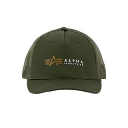 Alpha Industries Alpha Label Trucker Cap dark green