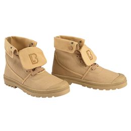 Brandit Military Canvas Sneaker High Boots camel, Gr&ouml;&szlig;e 45