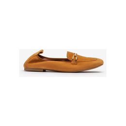 Unisa Leder-Slipper in Hellbraun - 60% | Gr&ouml;&szlig;e 40 | Damen-schuhe-halbschuhe