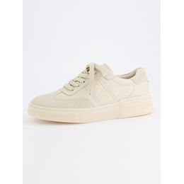 Paul Green Leder-Sneakers in Beige - 42% | Gr&ouml;&szlig;e 40 | Damen-sneakers