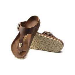 Birkenstock Leder-Zehentrenner "Gizeh Big Buckle" in Hellbraun - -59% | Gr&ouml;&szlig;e 36 | Damen-sandalen
