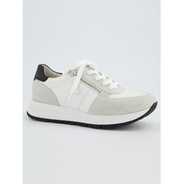 Paul Green Leder-Sneakers in Wei&szlig;/ Creme - 47% | Gr&ouml;&szlig;e 38,5 | Damen-sneakers